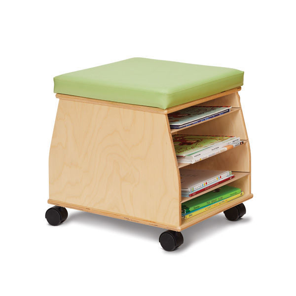 Harrison2Inspire-Teacher's Side Kick Mobile Stool with LIME Cushion