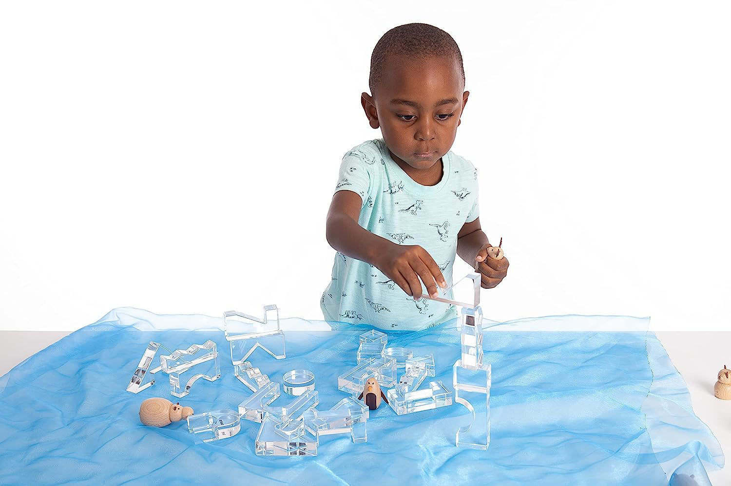 Harrison2Inspire-Crystal Block Set of 17 Shapes set of 25 blocks